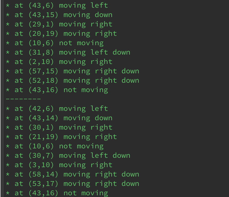 Solved in c++ Define class MovingChar in moving_char.h and | Chegg.com