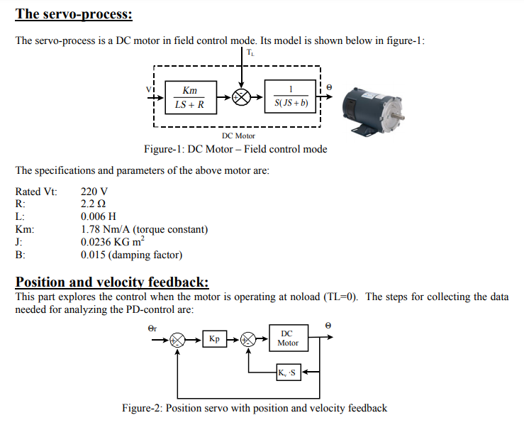 Solved 1- Use simulink to construct the position control | Chegg.com