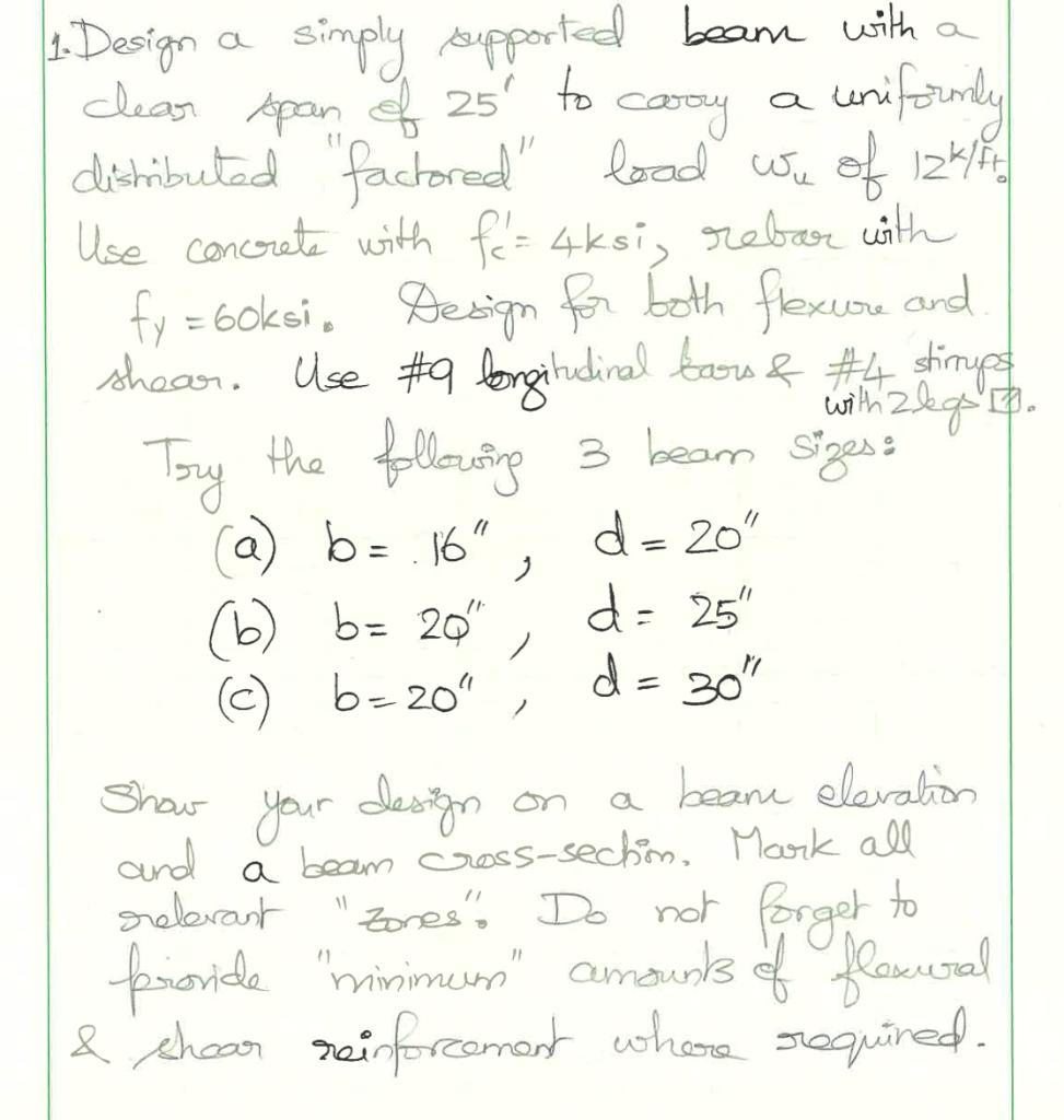 Neglect self weight of the beam, as the factored load | Chegg.com
