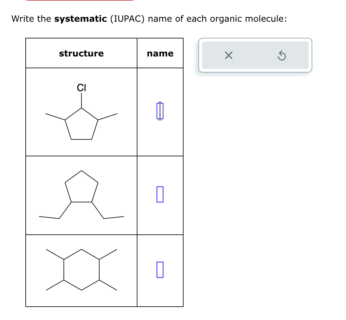 Solved Question #29: Write the systematic (IUPAC) ﻿name of | Chegg.com