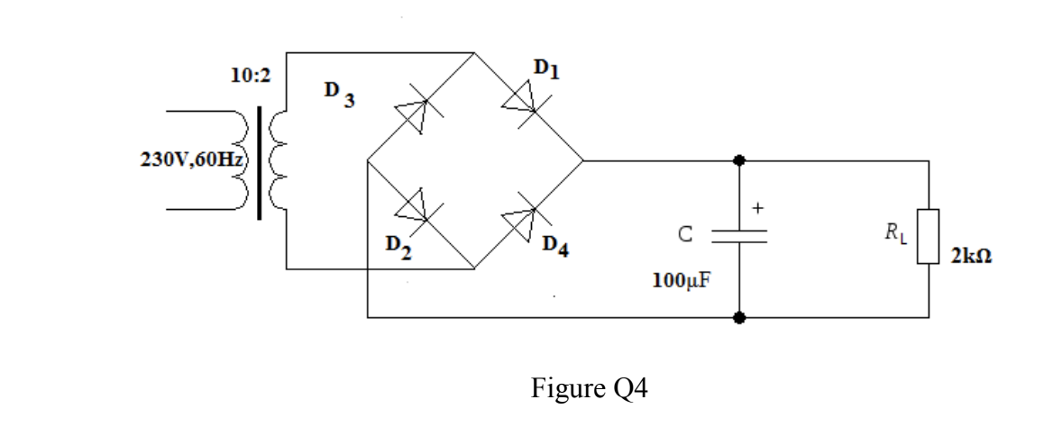 Solved Q4) a) For the circuit shown in Figure Q4, calculate | Chegg.com