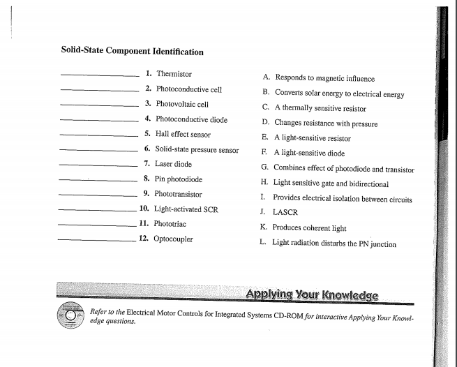 Solved Solid-State Component Identification 1. Thermistor 2. | Chegg.com
