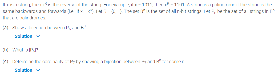 Solved If x is a string, then xR is the reverse of the | Chegg.com