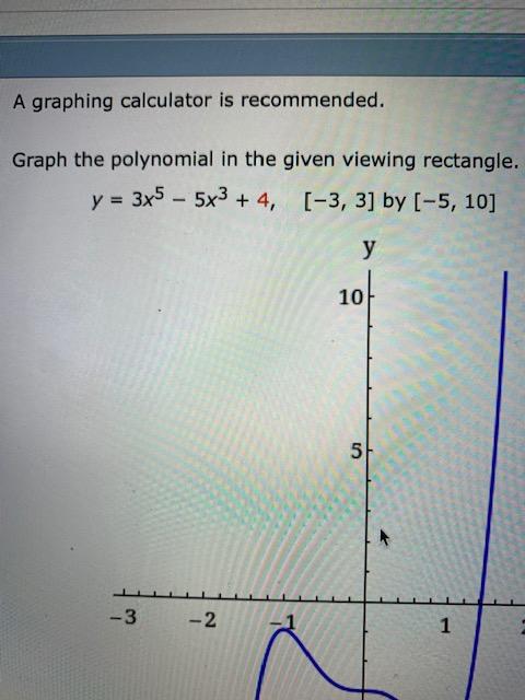 Solved A graphing calculator is recommended. Graph the | Chegg.com