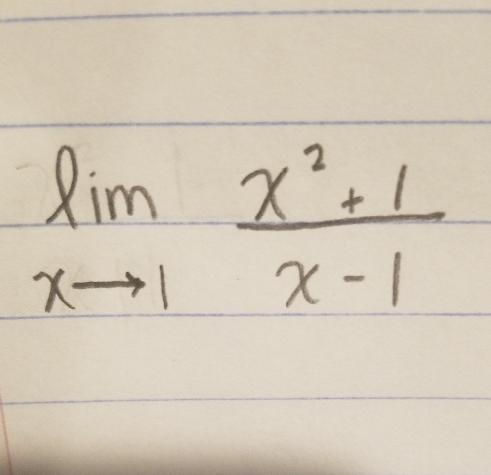 Solved lim x² + L xx-1 | Chegg.com