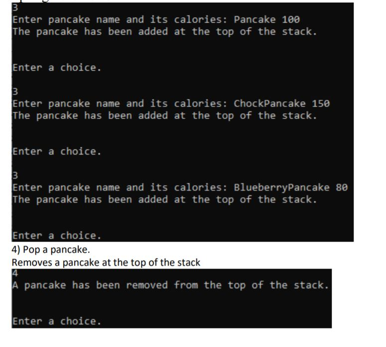 Solved Pancake stack You are stacking pancakes of your | Chegg.com
