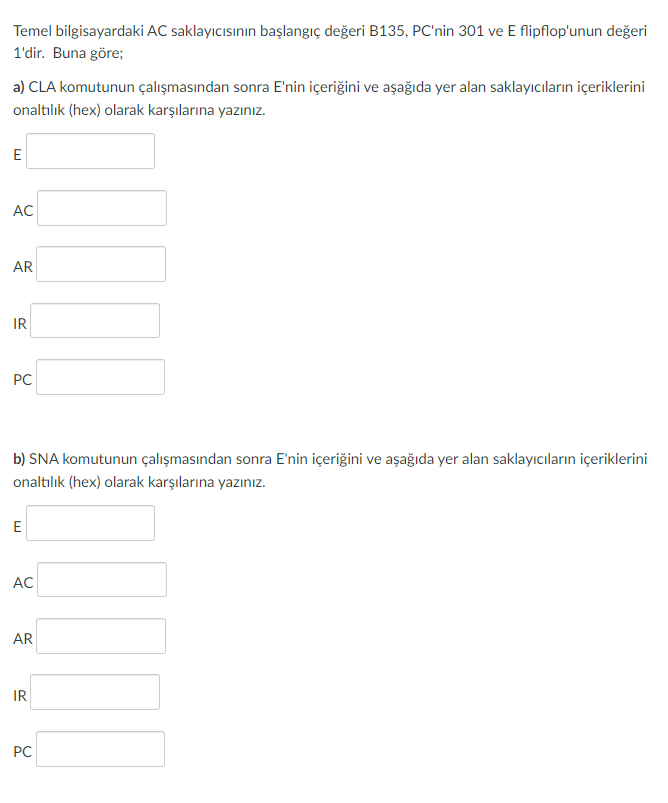 Solved Temel bilgisayardaki AC saklayıcısının bașlangıç | Chegg.com
