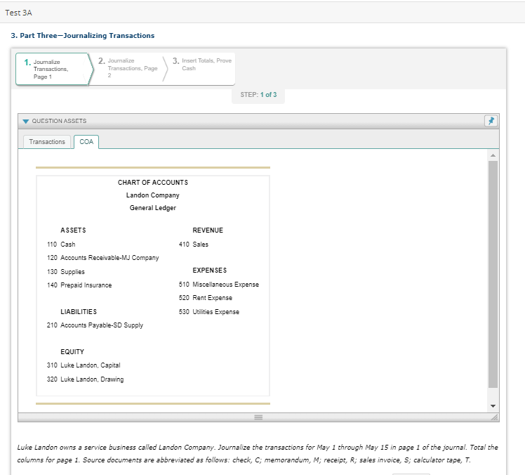 Solved Luke Landon owns a service business called Landon | Chegg.com
