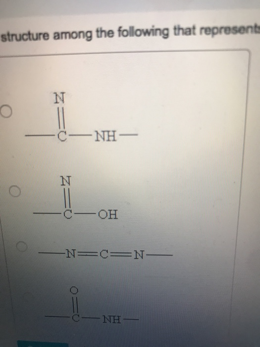 Solved The structure among the following that represents an | Chegg.com