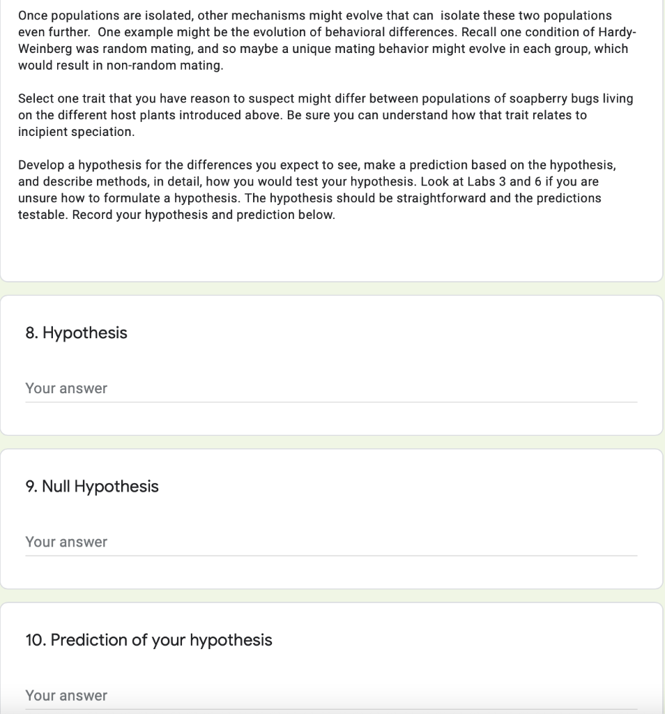 Solved 11. Methods: how will you test your hypothesis? 12. | Chegg.com