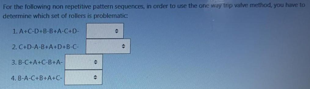 Solved For the following non repetitive pattern sequences, | Chegg.com