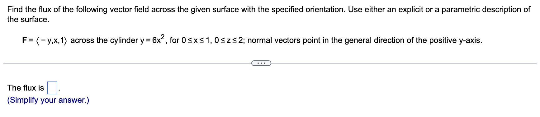 Solved by an EXPERT Find the flux of ﻿the following vector field across | Chegg.com