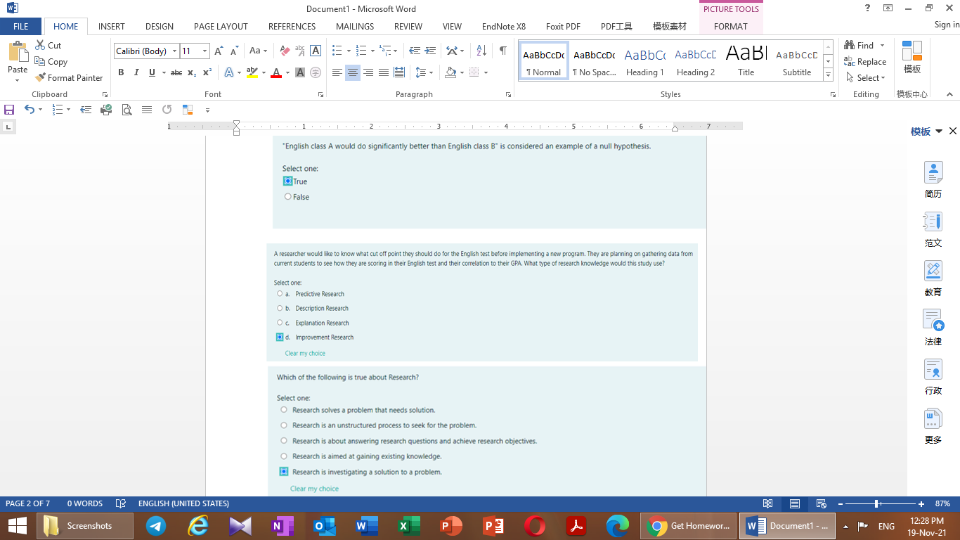 Solved WT ] Document1 - Microsoft Word PICTURE TOOLS ? 2 | Chegg.com