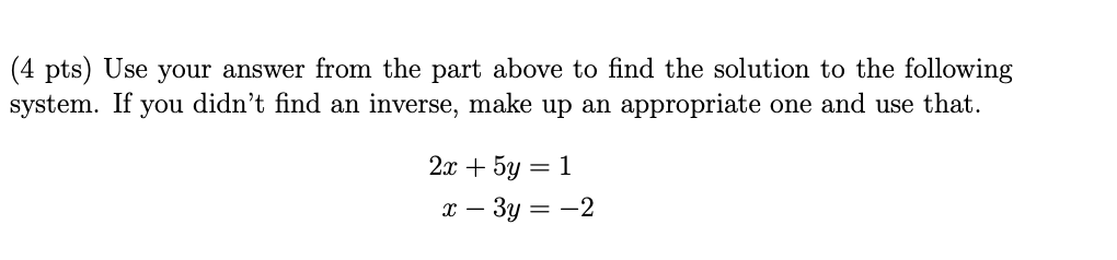 Solved Find the inverse of the matrix using row reduction | Chegg.com
