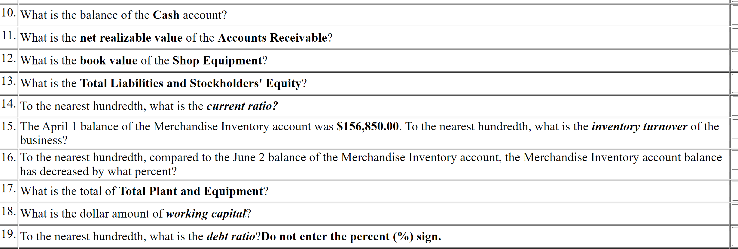 Solved Use your Balance Sheet and Ledger Cards to answer | Chegg.com