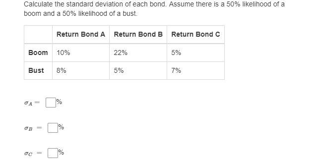 Solved Calculate the expected return of each bond. Assume | Chegg.com