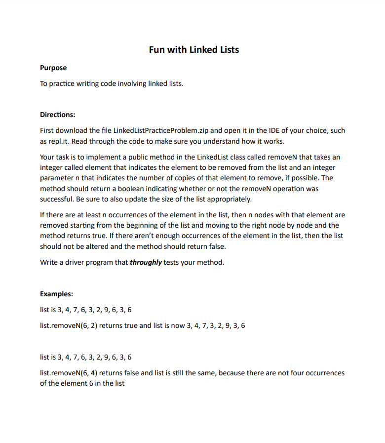 Solved Language Java Given Code Public Class Linkedlist 