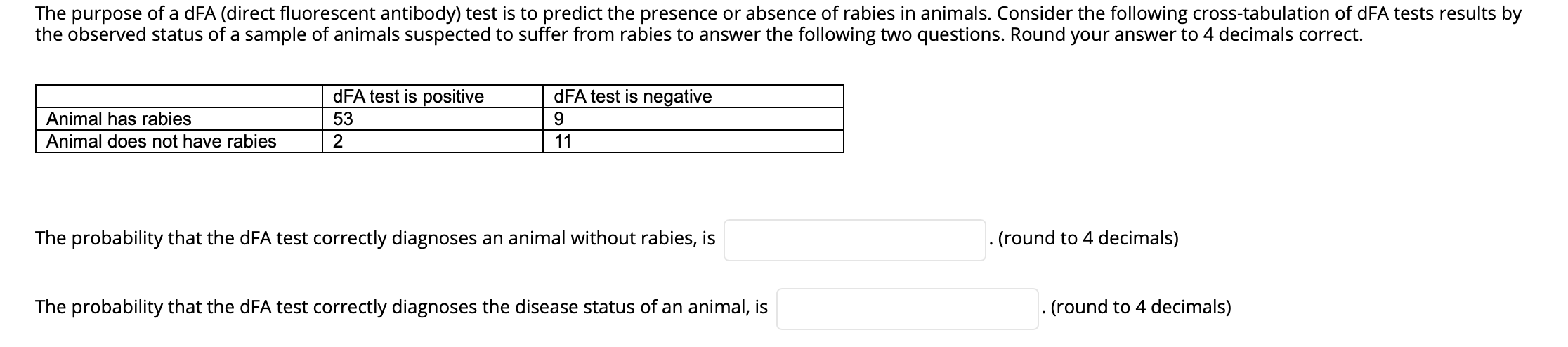 Solved The purpose of a DFA (direct fluorescent antibody) | Chegg.com