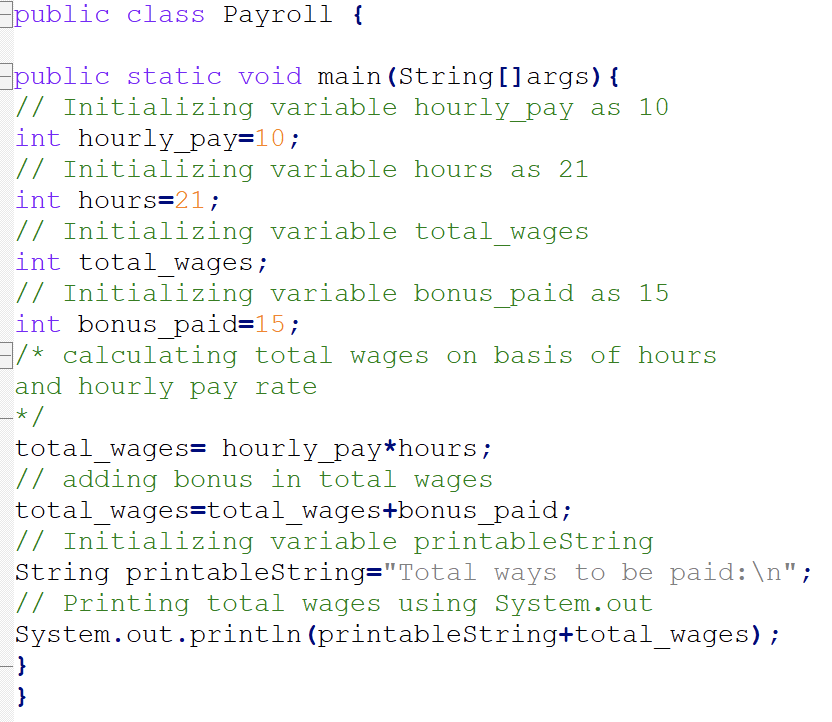 HW10 Payroll2 HW7U Payrollz - Input ana rormattea | Chegg.com
