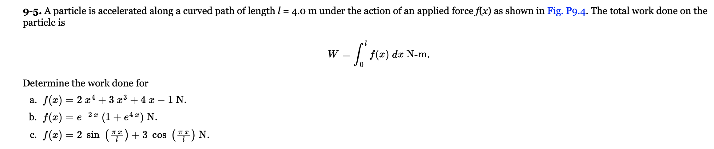 Solved 9-5. A particle is accelerated along a curved path of | Chegg.com