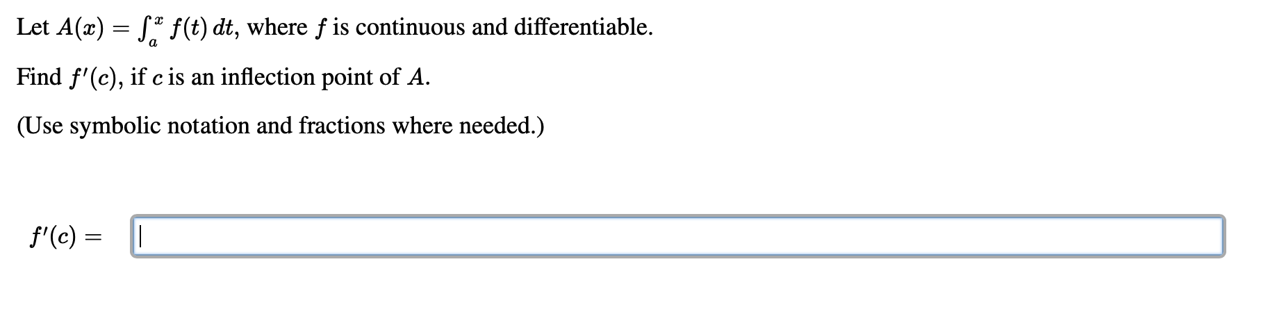 Solved Let A(x) = f* f(t) dt, where f is continuous and | Chegg.com