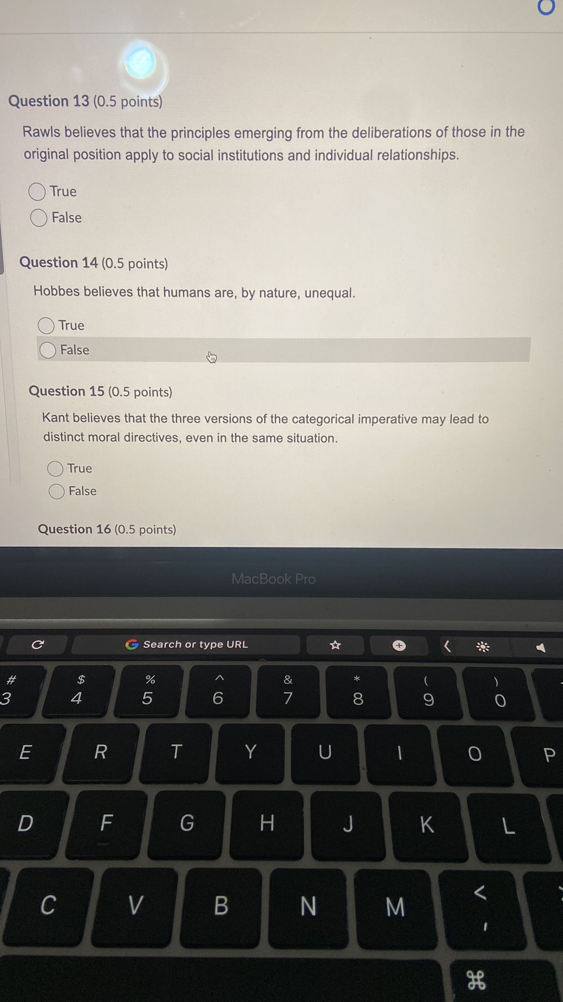 Solved Rawls believes that the principles emerging from the | Chegg.com