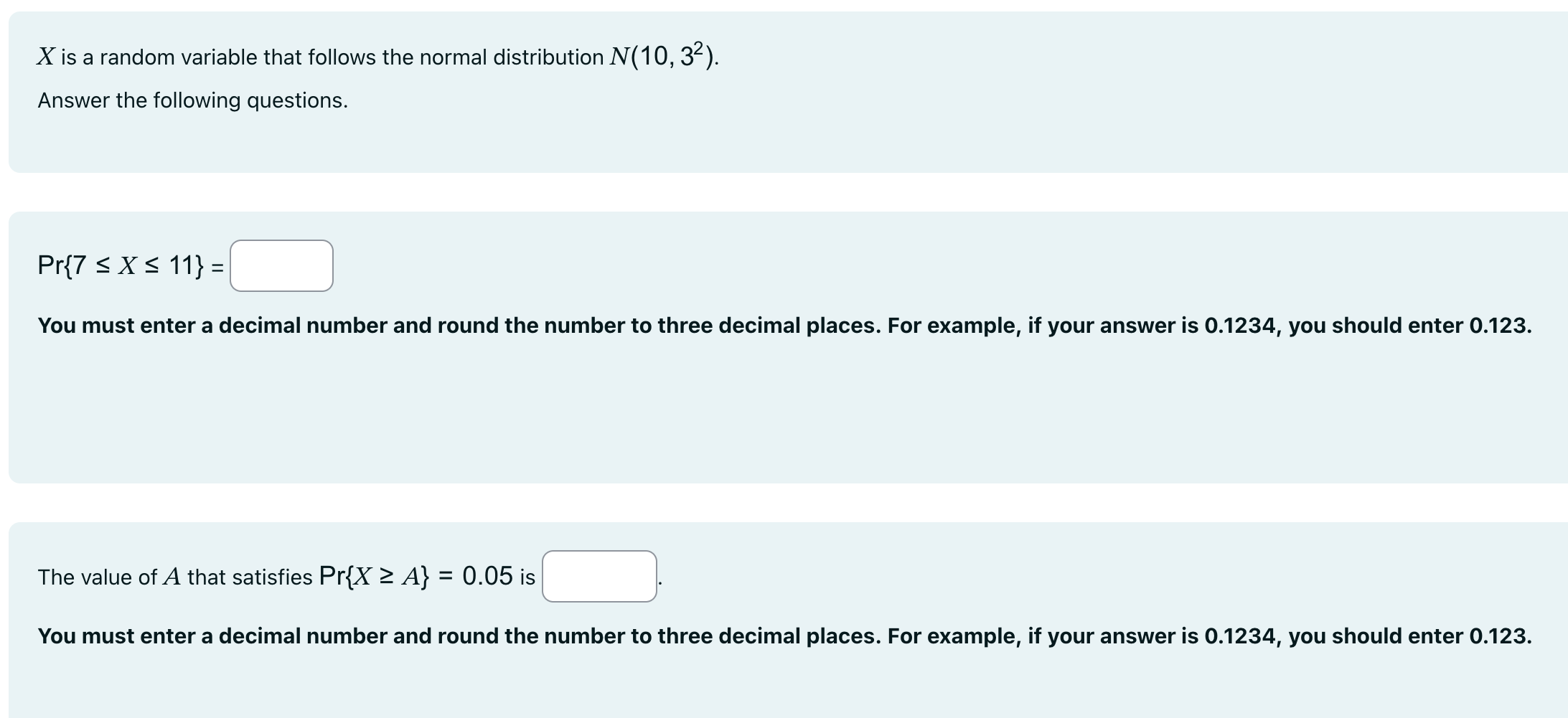 Solved X is a random variable that follows the normal | Chegg.com