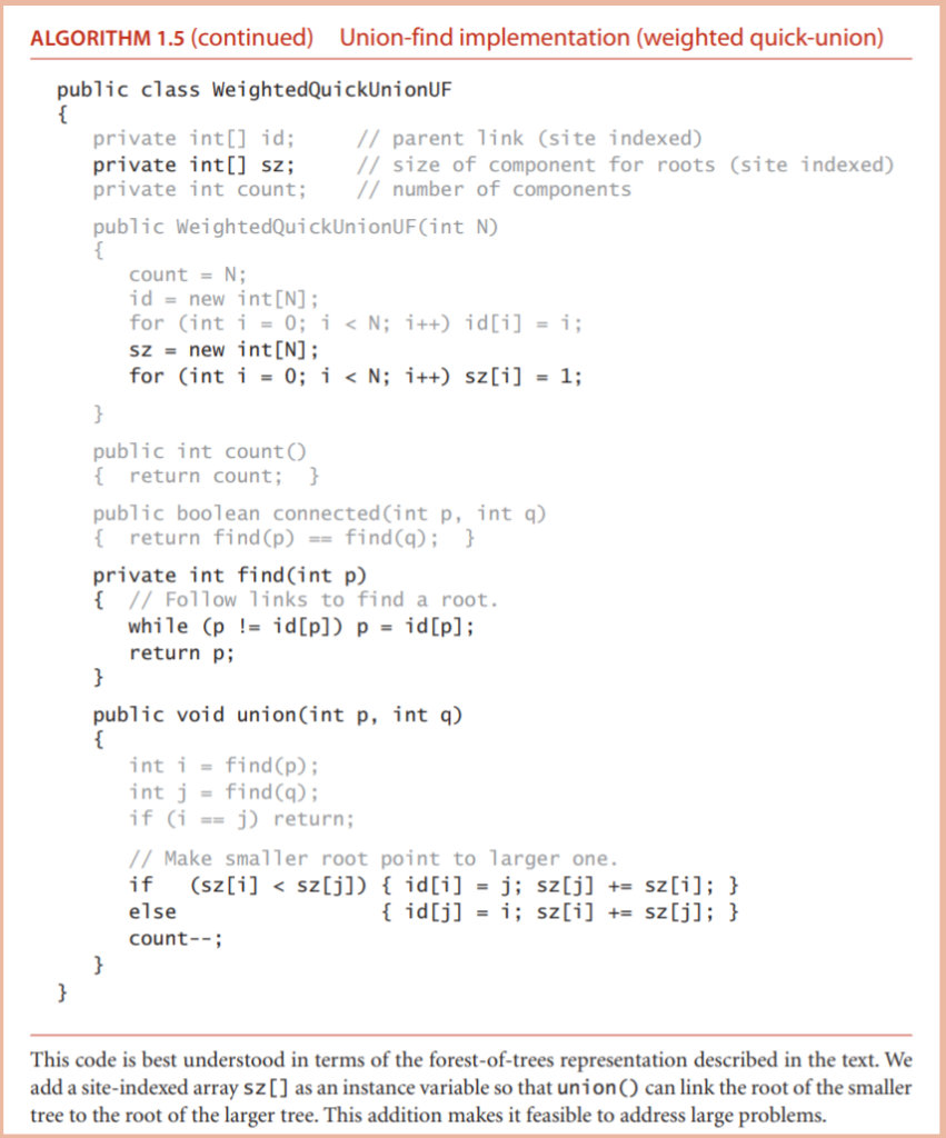 In the Algorithms, 4th Edition textbook by Sedgewick, | Chegg.com