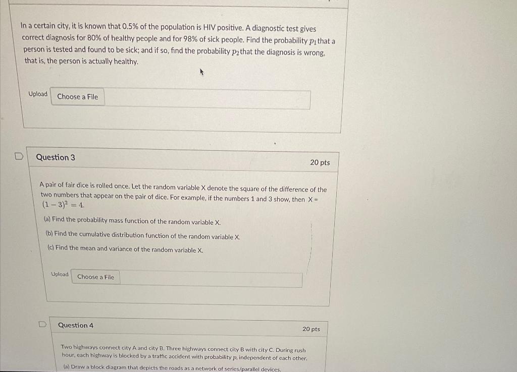 Solved In a certain city, it is known that 0.5% of the | Chegg.com