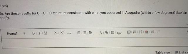 ('pts) 2c. Are these results for CH2Cl2 consistent | Chegg.com