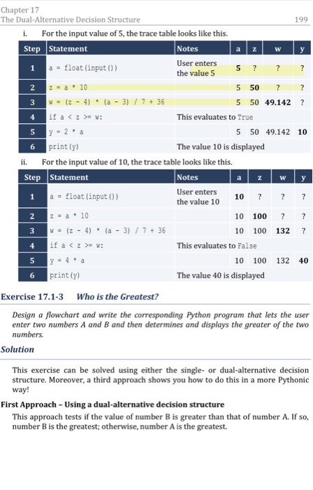 Solved Chapter 17 The Dual Alternative Decision Structure 