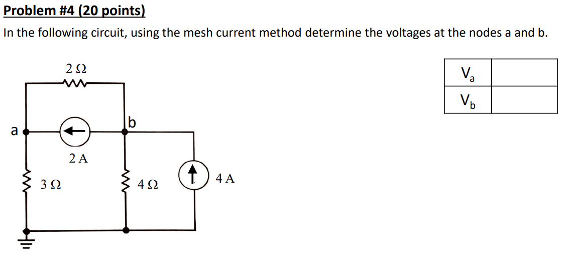 Solved In the following circuit, using the mesh current | Chegg.com