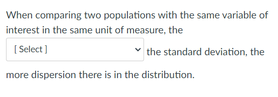 Solved When comparing two populations with the same variable | Chegg.com