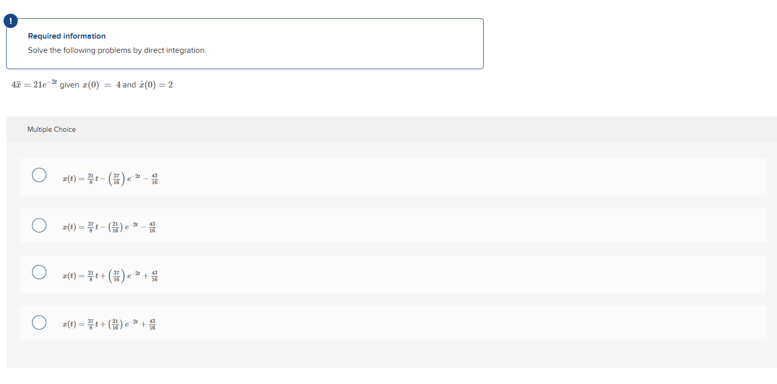 Solved Required information Solve the following problems by | Chegg.com