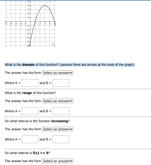 Solved What is the domain of this function? (assume there | Chegg.com