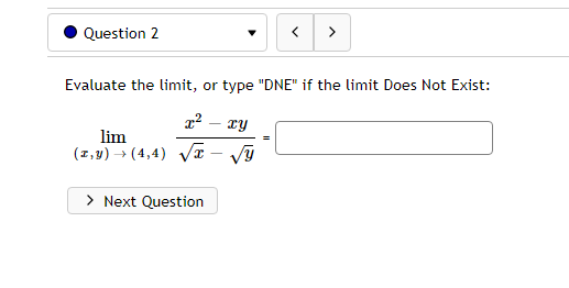 Solved Evaluate the limit, or type "DNE" if the limit Does | Chegg.com