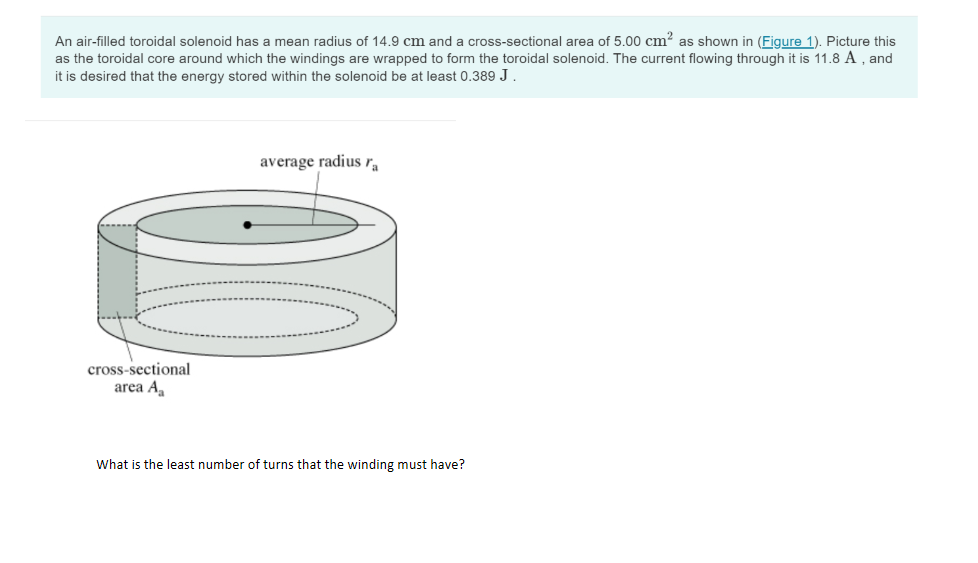 Solved An air-filled toroidal solenoid has a mean radius of | Chegg.com