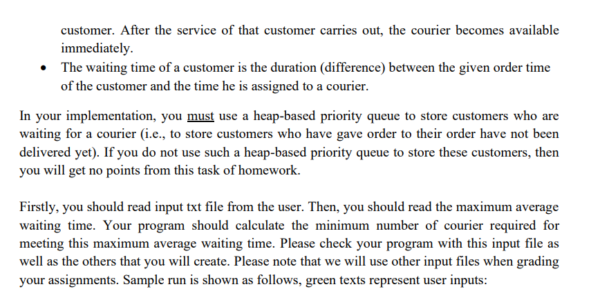 Solved In this task, you are supposed to implement a Java | Chegg.com