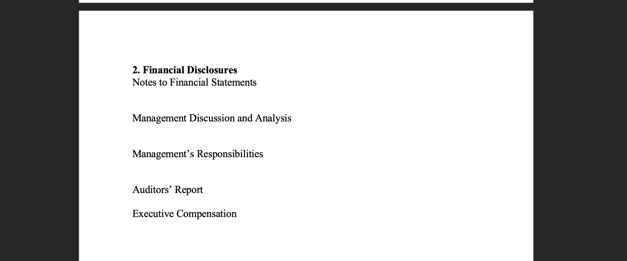 2. Financial Disclosures Notes to Financial | Chegg.com