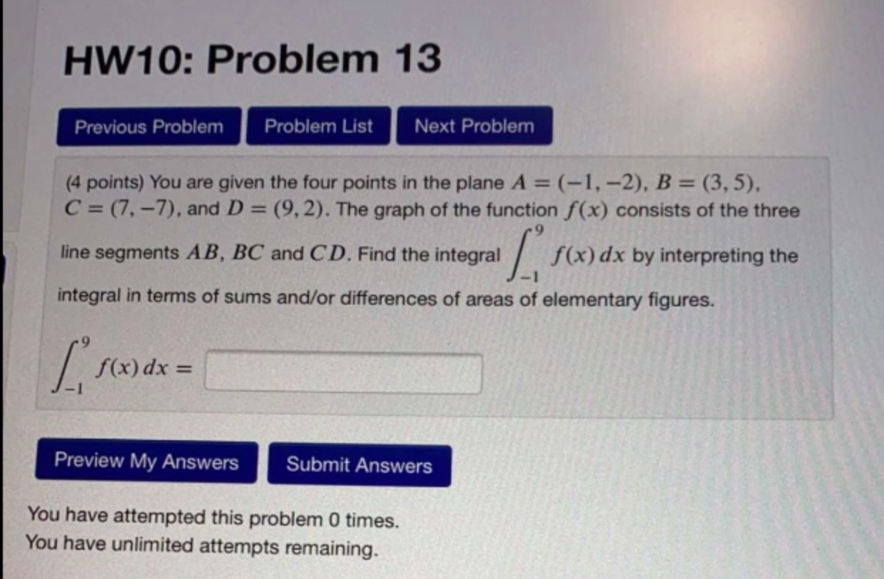 Solved HW10: Problem 13 Previous Problem Problem List Next | Chegg.com