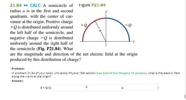 Solved In problem 21.84 of your book, University Physics | Chegg.com