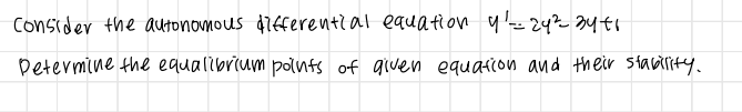 Solved consider the autonomous differential equation | Chegg.com