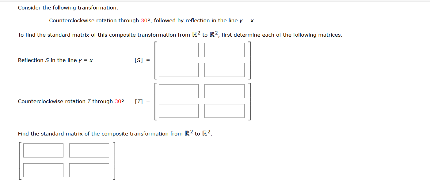 Solved Consider the following transformation. | Chegg.com