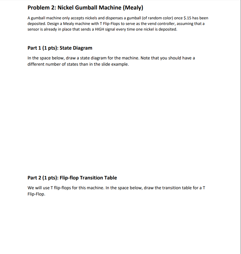 Assignment: Sequential Circuits 1 (13 pts) Problem 1: | Chegg.com