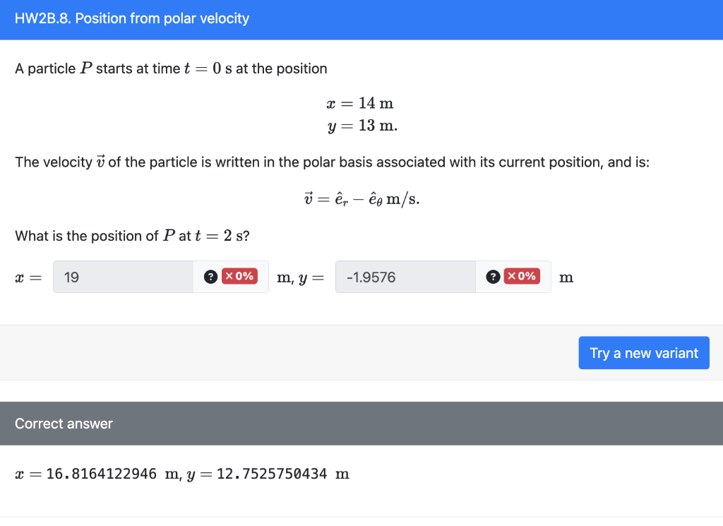 Solved A particle P starts at time t=0 s at the position | Chegg.com