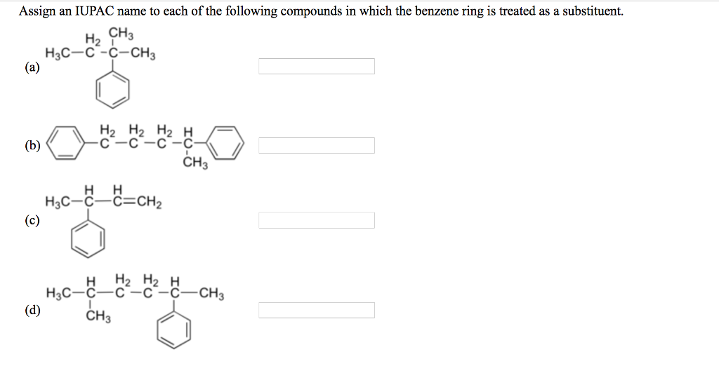 Solved Assign an IUPAC name to each of the following | Chegg.com