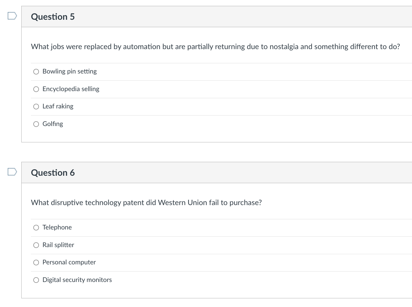 Solved What jobs were replaced by automation but are | Chegg.com