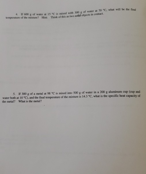 Solved PHYSICS 1101 EXPERIMENT #11 SPECIFIC HEAT CAPACITY | Chegg.com