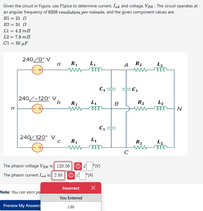 [Solved]: Given the circuit in Figure, use PSpice to determi
