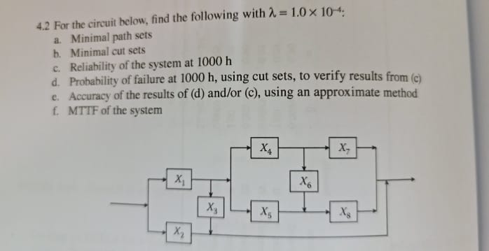 Solved 4.2 For the circuit below, find the following with | Chegg.com